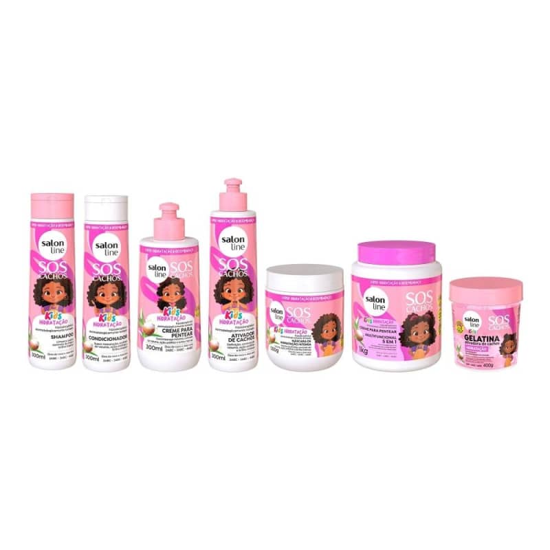 Kit Completo para os Cachos e Crespos dos pequenos com SOS Cachos Kids ...