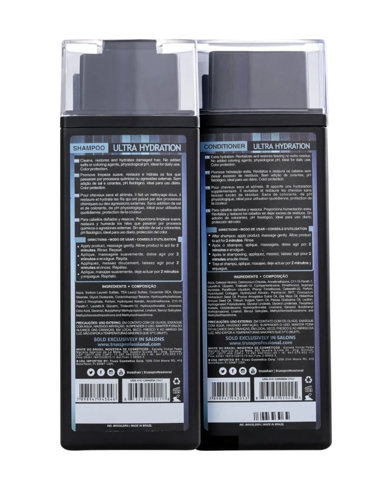 Kit Truss Ultra Hydration Shampoo + Cond + Óleo 60ml + Uso Obrigatório