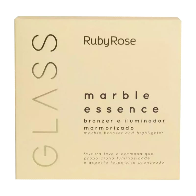 Bronzer e Iluminador Marmorizado Ruby Rose Marble Essence | Beleza Na Web