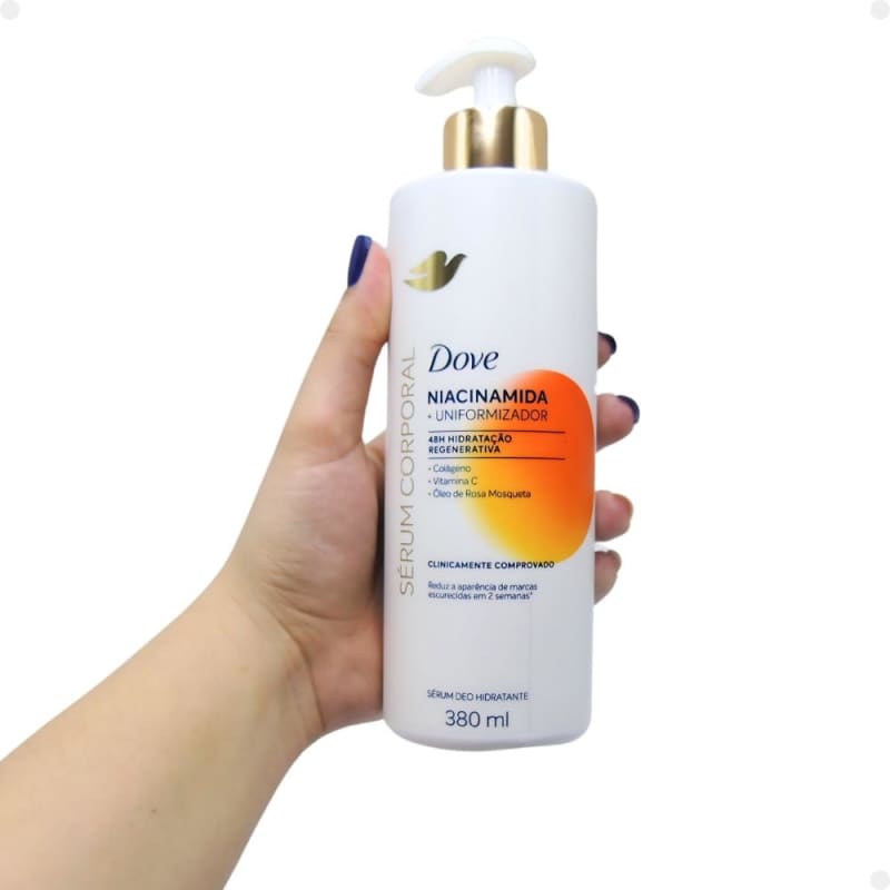 Kit Dove Niacinamida + Uniformizador: 3 Sérum Corporal Hidratante 380ml