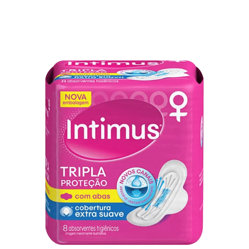 Absorvente com Abas Intimus Tripla Proteção Suave | Beleza na Web