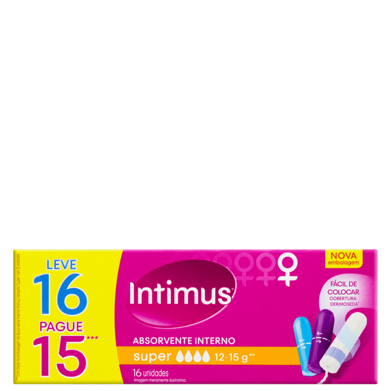 Absorvente Interno Intimus Super | Beleza na Web