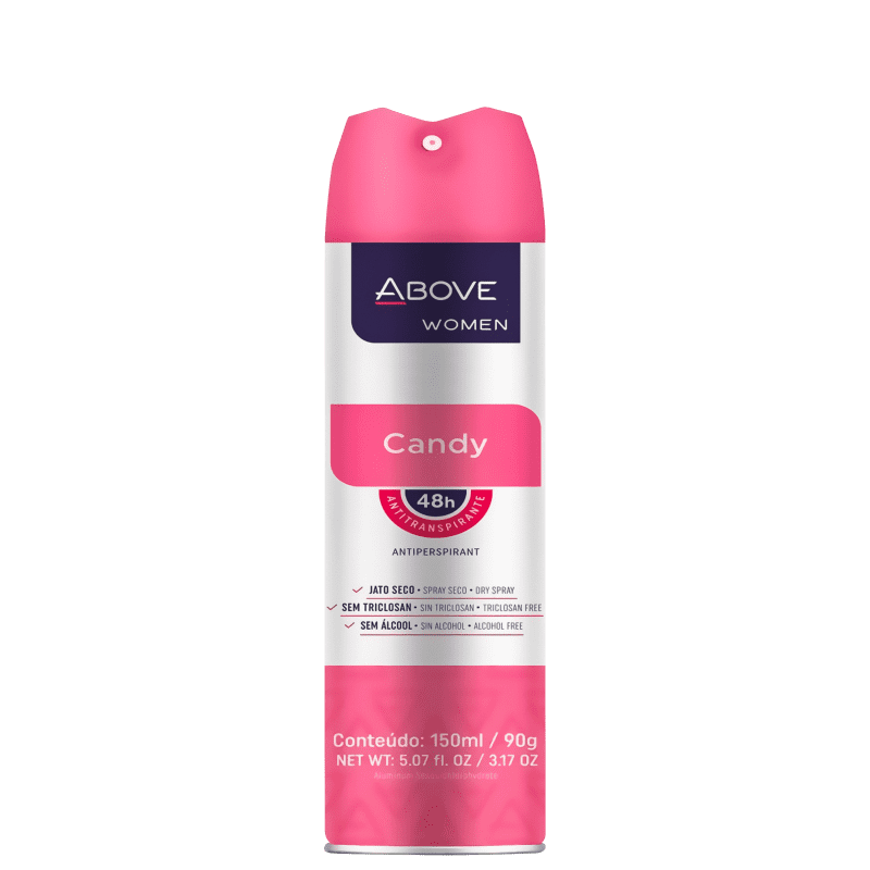 Desodorante Antitranspirante Aerossol Above Candy Woman 48h | Beleza na Web