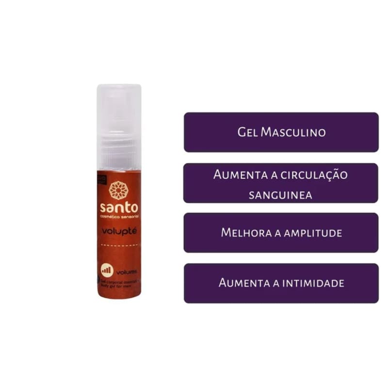 Lubrificante Masculino Santo Cosméticos Volupté | Beleza na Web