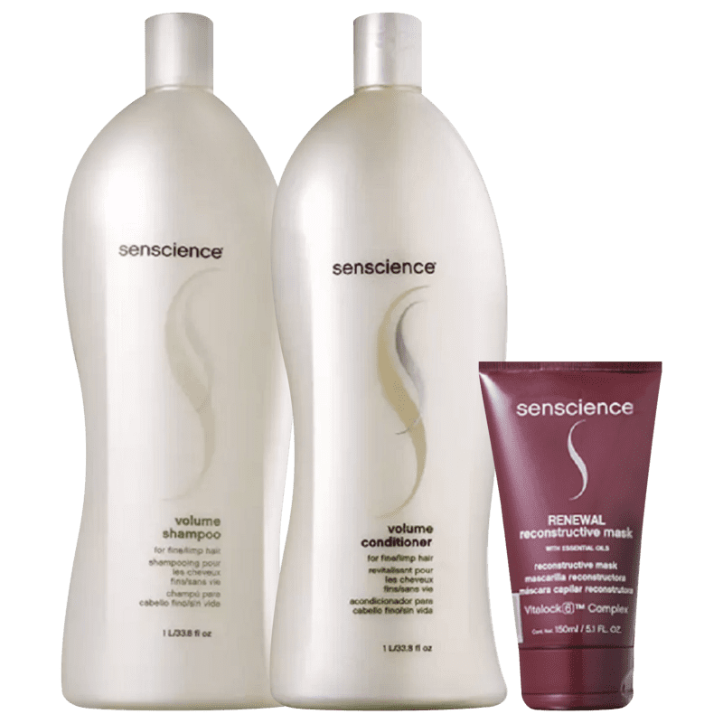 Kit Senscience Volume Salon + Renewal Mask | Beleza na Web