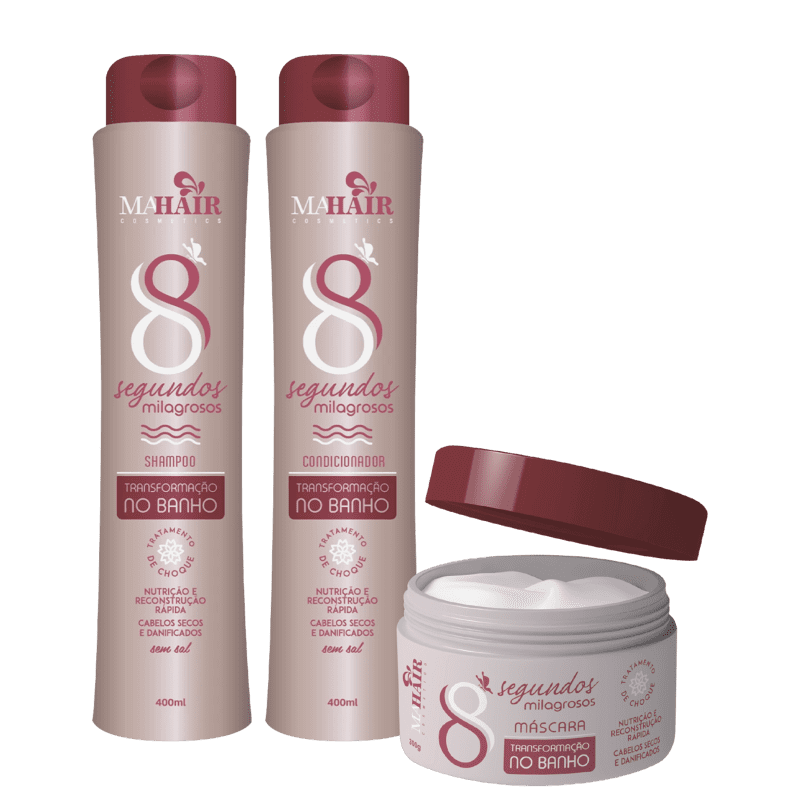 Kit Mahair 8 Segundos Milagrosos | Beleza na Web
