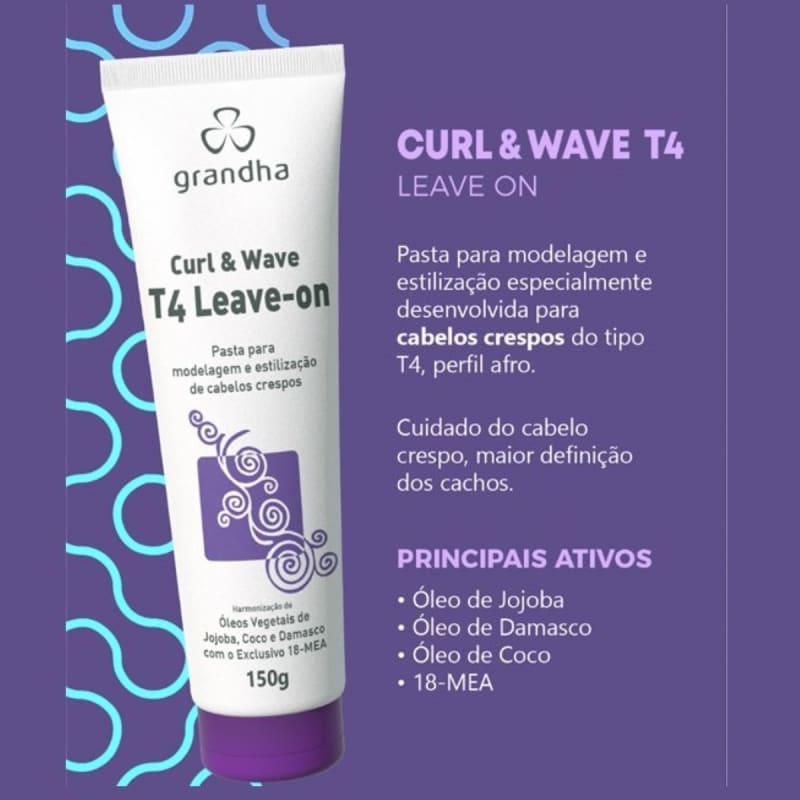 Leave-on Grandha Curl & Wave Vector Force T4 | Beleza na Web