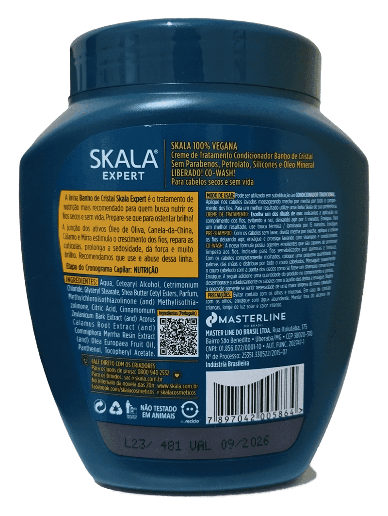 Creme De Hidratação Skala Banho De Cristal 1Kg