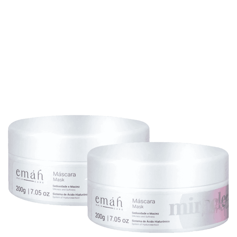Kit Máscara Capilar Emáh Hair Care Miracle Nutrition | Beleza Na Web