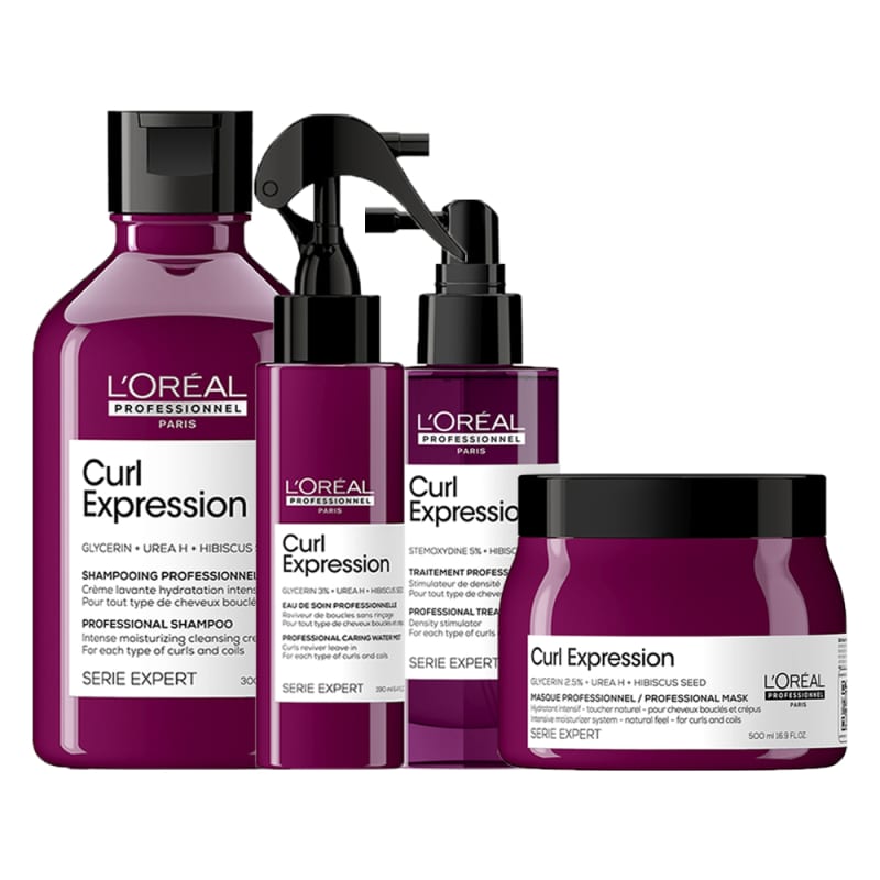 KIT LORÉAL PROFESSIONNEL SERIE EXP CUR EXPRESSION - SH INT 300 ML + MÁS ...