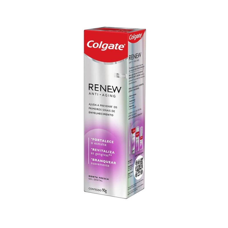 Gel Dental Colgate Menta Fresca Renew Anti-Aging 90g