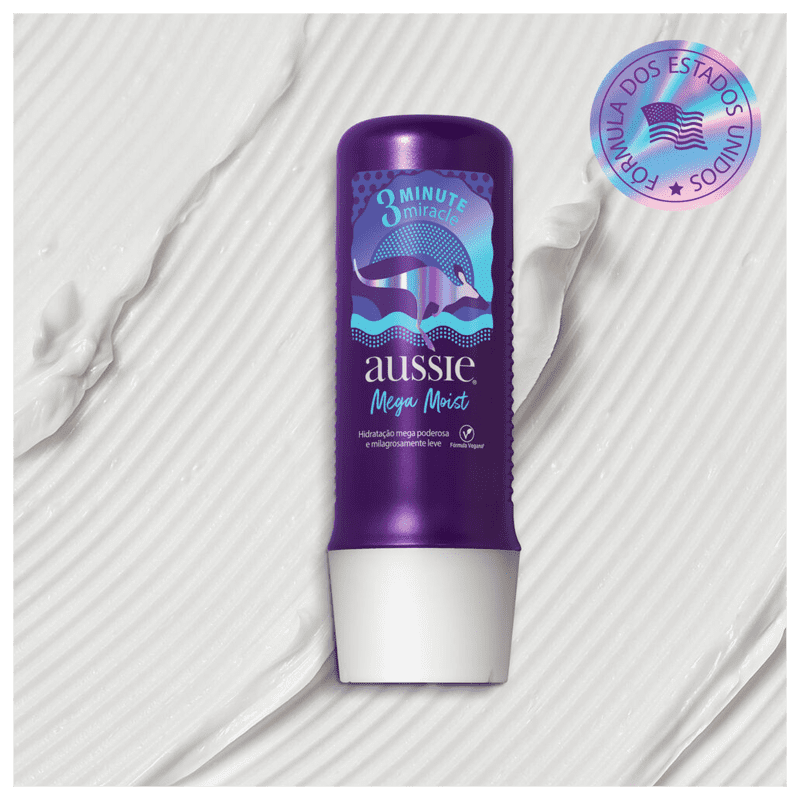 Tratamento Aussie Mega Moist 3 Minute Miracle | Beleza na Web