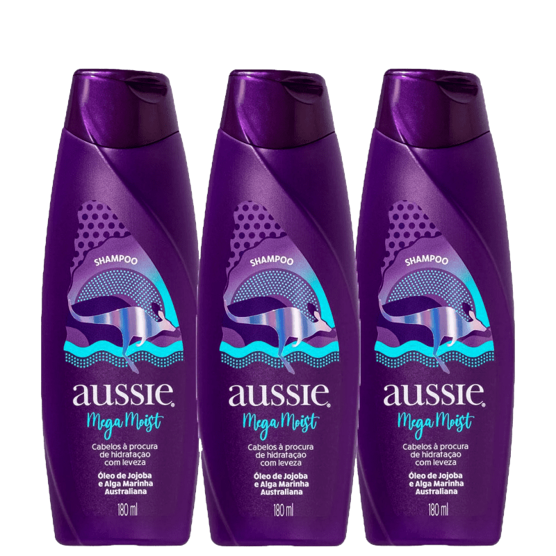 Kit Aussie Mega Moist Shampoo | Beleza na Web