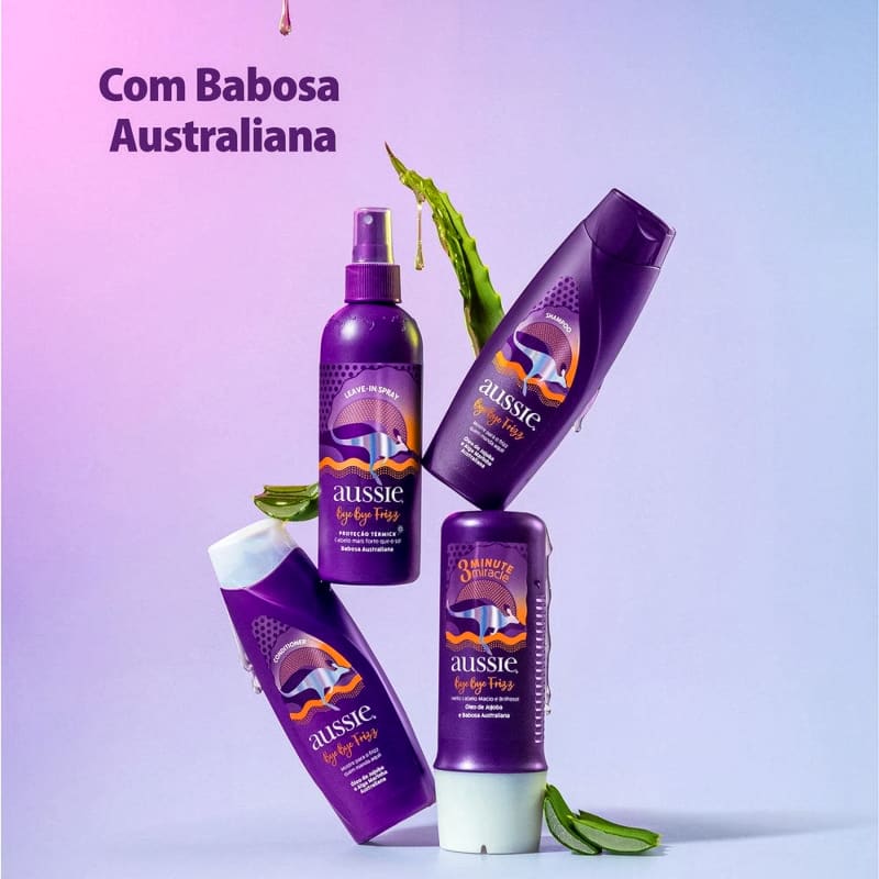 Kit com 3 Leave-in Condicionadores Aussie Hair Insurance Spray 236ml