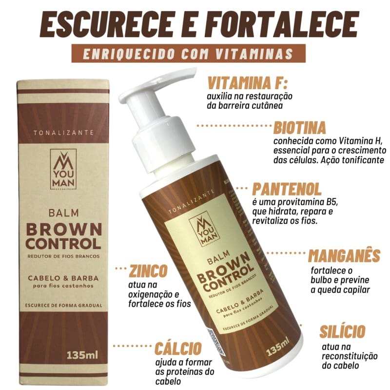 Kit You Man Grooming Brown Control Balm Duo | Beleza na Web
