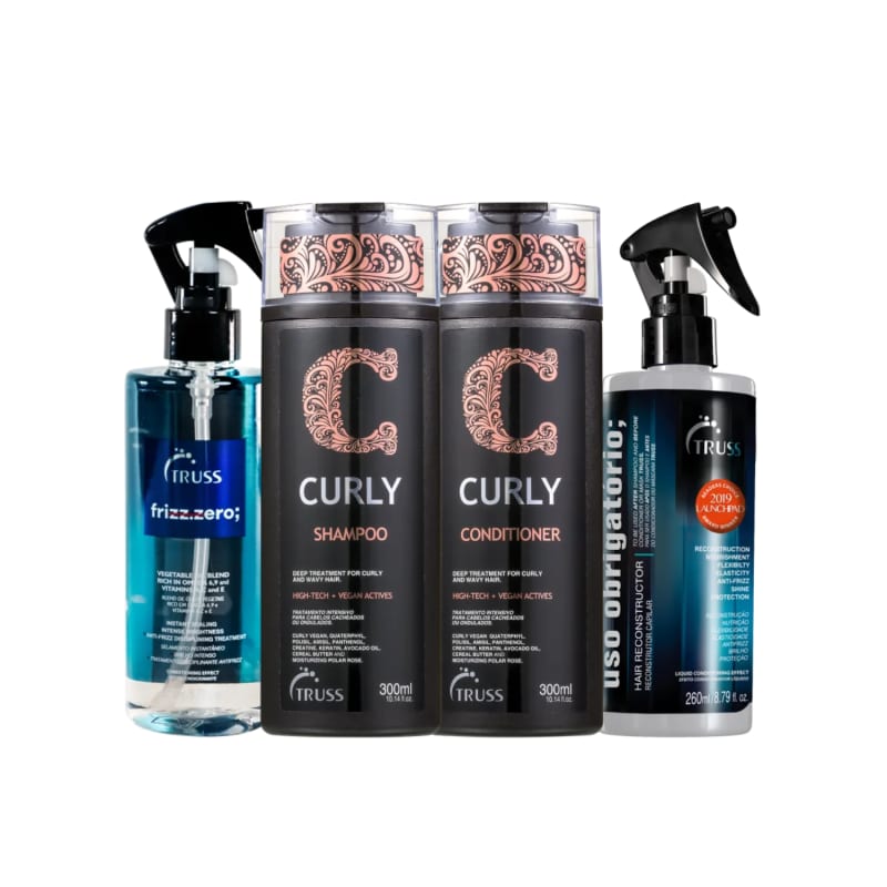 Kit Truss Curly Frizz Zero Uso Obrigatório | Beleza na Web