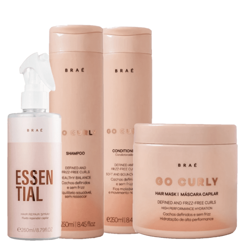Kit Braé Go Curly Essential | Beleza na Web