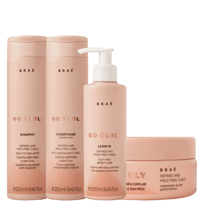 Kit BRAÉ Go Curly Essential Home Care | Beleza na Web