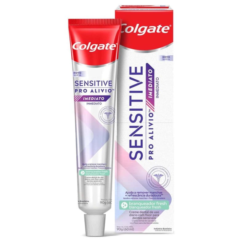 Creme Dental Colgate Sensitive Pro-Alívio Imediato Branqueador | Beleza ...