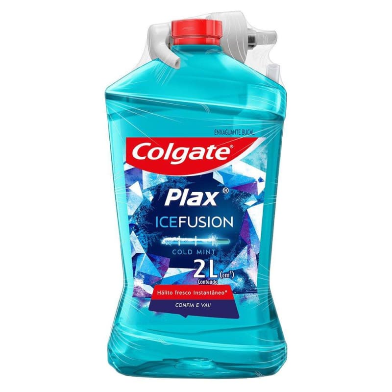 Enxaguante Bucal Colgate Plax Ice Fusion Cold Mint 2L