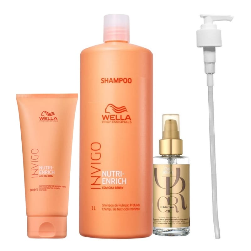 Kit Wella Professionals Invigo Nutri-Enrich Trio + Válvula | Beleza Na Web