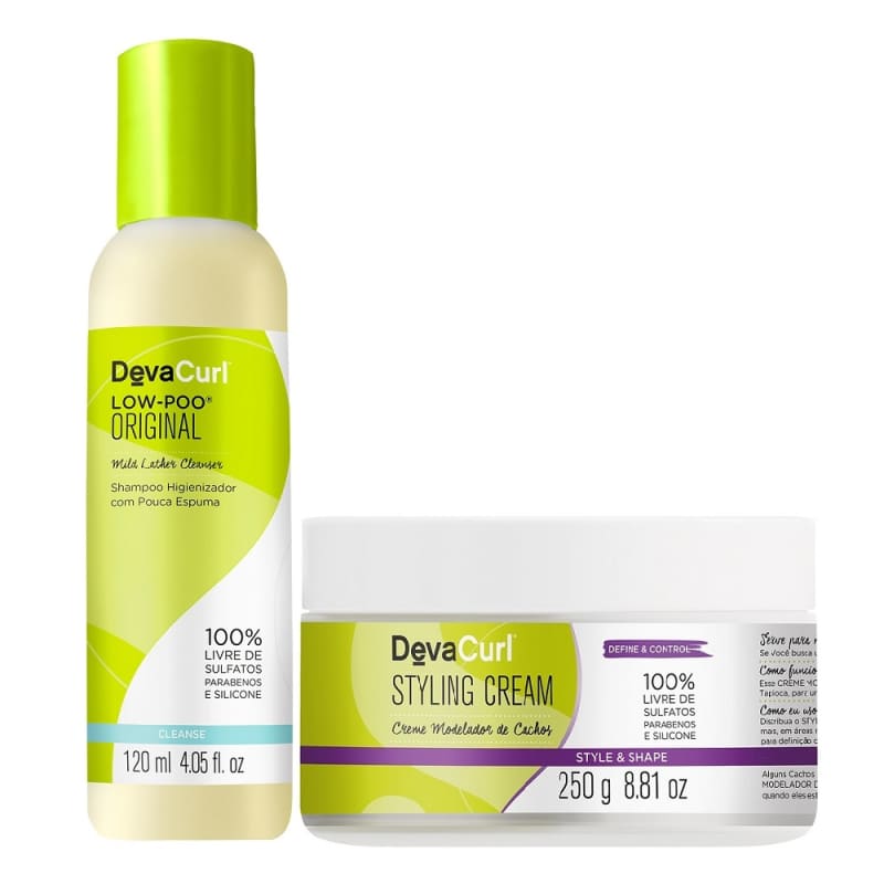 Kit Deva Curl Low Poo Styling Cream | Beleza Na Web