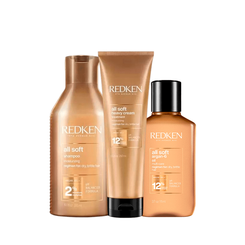 Kit Redken All Soft Treatment Trio | Beleza na Web