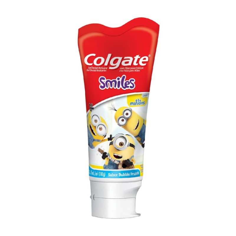 Kit Colgate Minions: Creme Dental 100g + Escova Dental 5 anos 2 Un ...