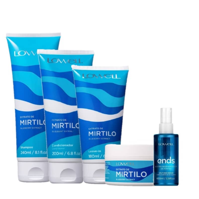 Kit Lowell Extrato de Mirtilo Home Care Regenerador Completo | Beleza ...