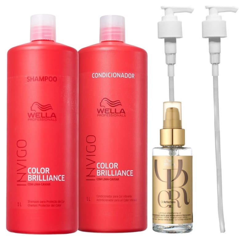 Kit Wella Oil Reflections + Color Brilliance | Beleza na Web