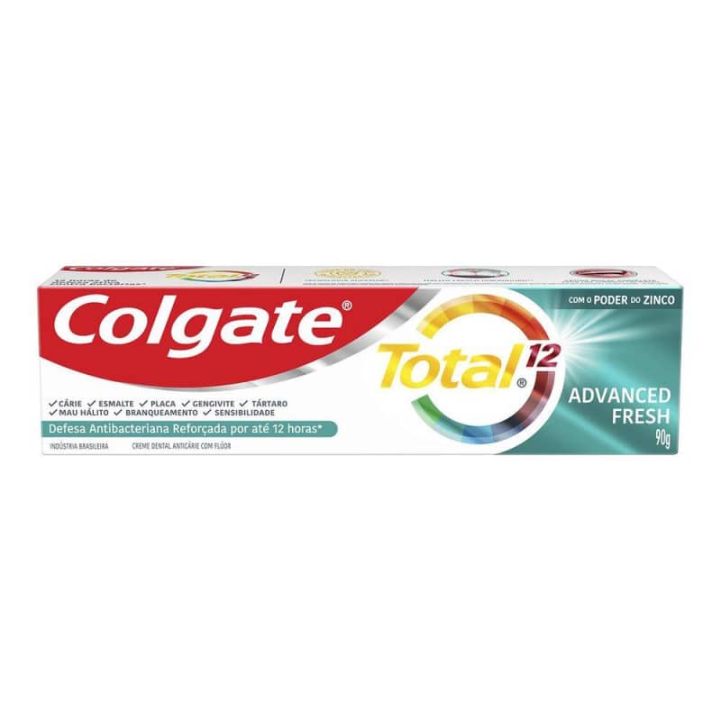 Kit Creme Dental Colgate Total 12 Advanced Fresh 90g com 6 unidades