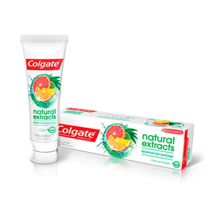 Kit Creme Dental Colgate Natural Extracts Reinforced Defense 90g com 12 ...