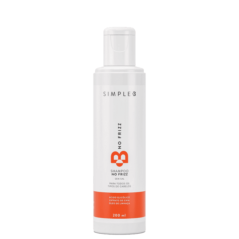 Shampoo Simple B No Frizz | Beleza na Web
