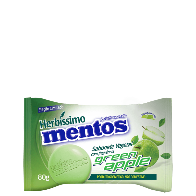 Sabonete Vegetal Herbíssimo Mentos Green Apple | Beleza na Web