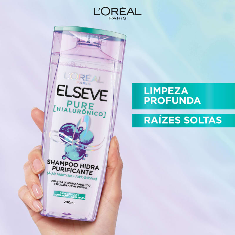 Shampoo Elseve L'Oréal Paris Pure Hialurônico | Beleza na Web