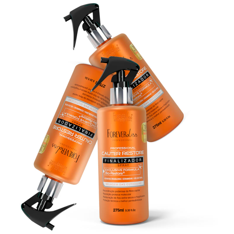 Kit Forever Liss Professional Cauter Restore Spray Finalizador | Beleza ...