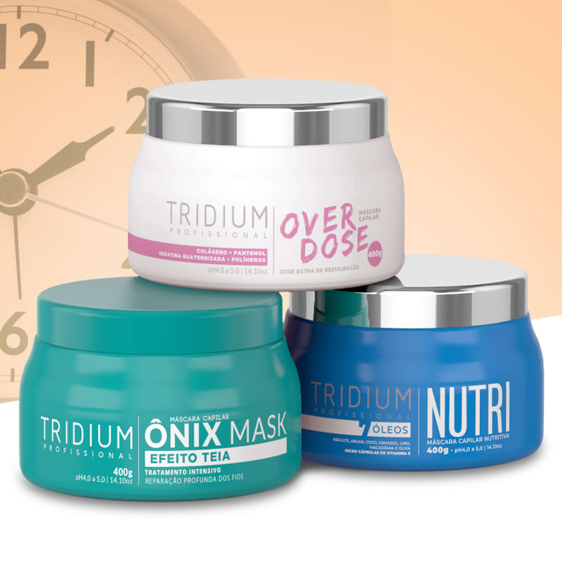 Kit Tridium Cosméticos Seu Jeito Cronograma Capilar Trio | Beleza na Web