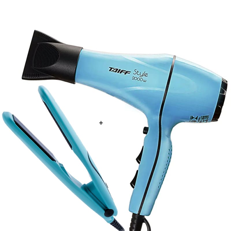 Kit Taiff Style Azul Tiffany Secador 220v + Chapinha Bivolt | Beleza na Web