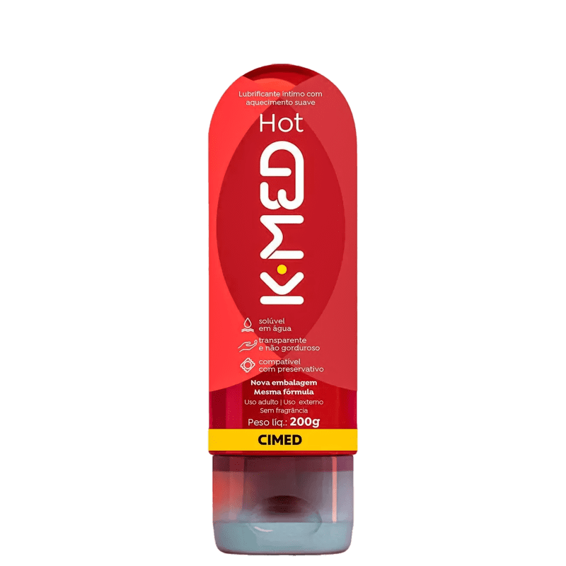 Gel Lubrificante Íntimo Cimed K-MED Hot | Beleza na Web