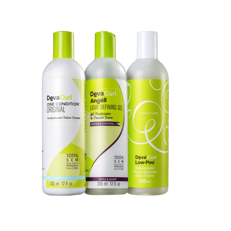 Kit Deva Curl Original + Low Poo + Angéll | Beleza na Web