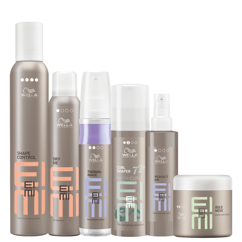Kit Wella Professionals EIMI Spray Curl Pasta Control Thermal Leave-in ...