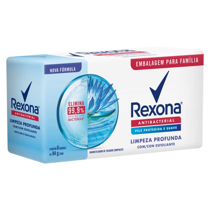 Kit Rexona Antibacterial Sabonetes em Barra | Beleza na Web