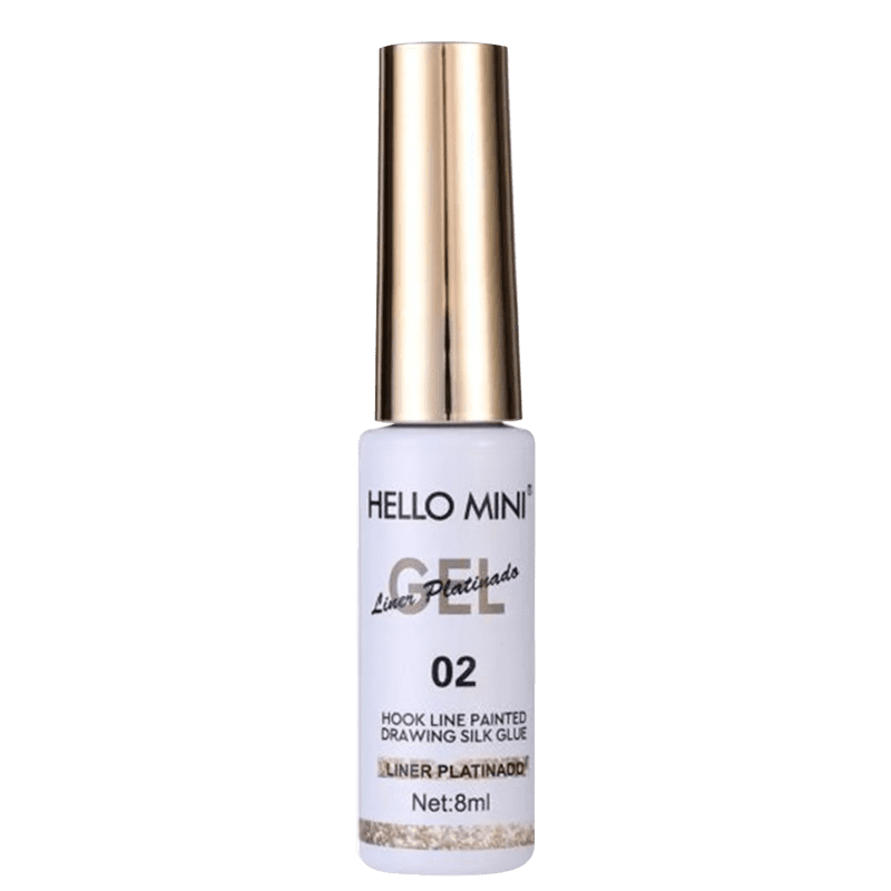 Esmalte em Gel Hello Mini Liner Platinado | Beleza na Web