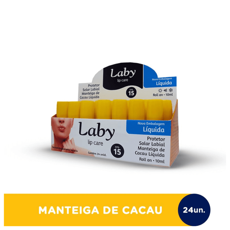 Protetor Labial Laby Lip Care FPS 15 Manteiga de Cacau Líquida | Beleza ...