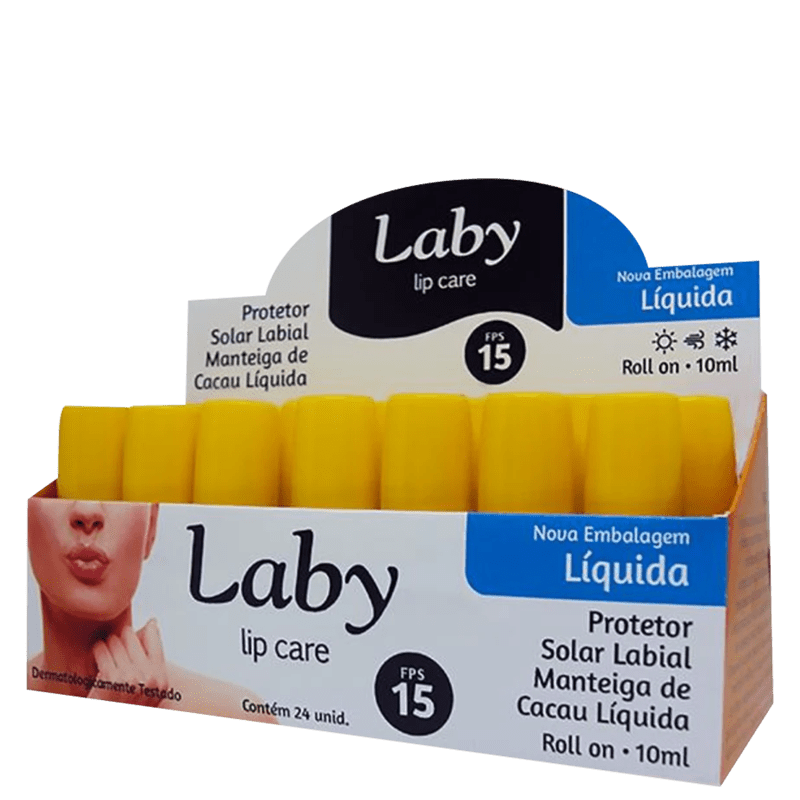 Protetor Labial Laby Lip Care FPS 15 Manteiga de Cacau Líquida | Beleza ...