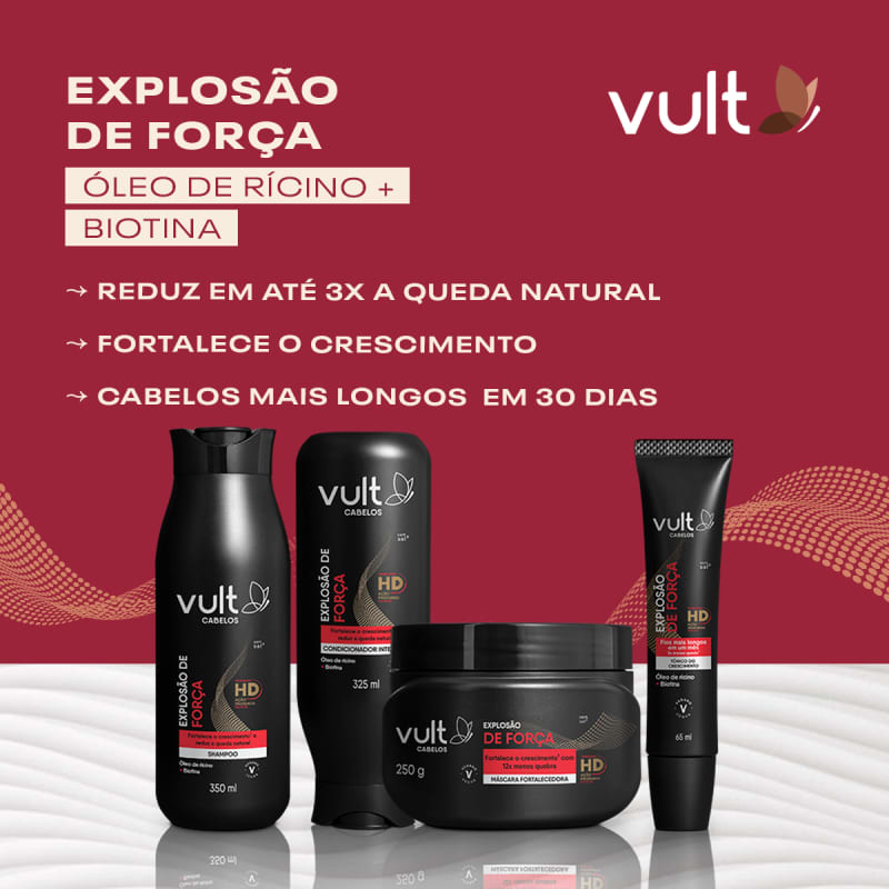 Shampoo Vult Cabelos Explosão de Força 350ml | VULT