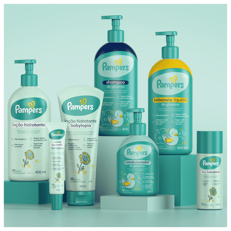 Condicionador Pampers Glicerina | Beleza na Web
