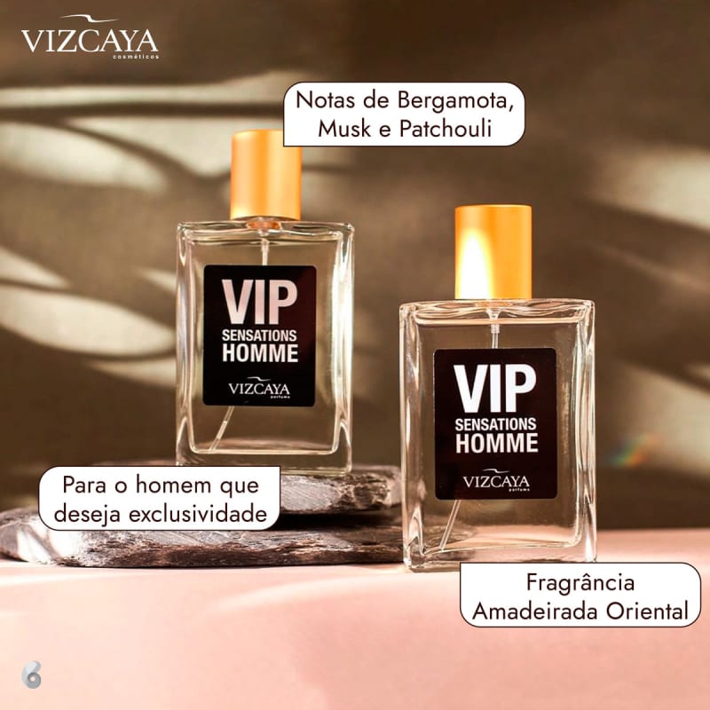 Perfume VIP Sensations Homme Vizcaya | Beleza na Web