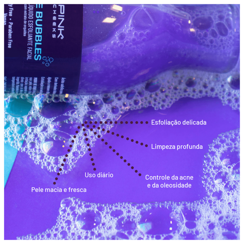 Esfoliante Pink Cheeks Bubbles Face | Beleza na Web