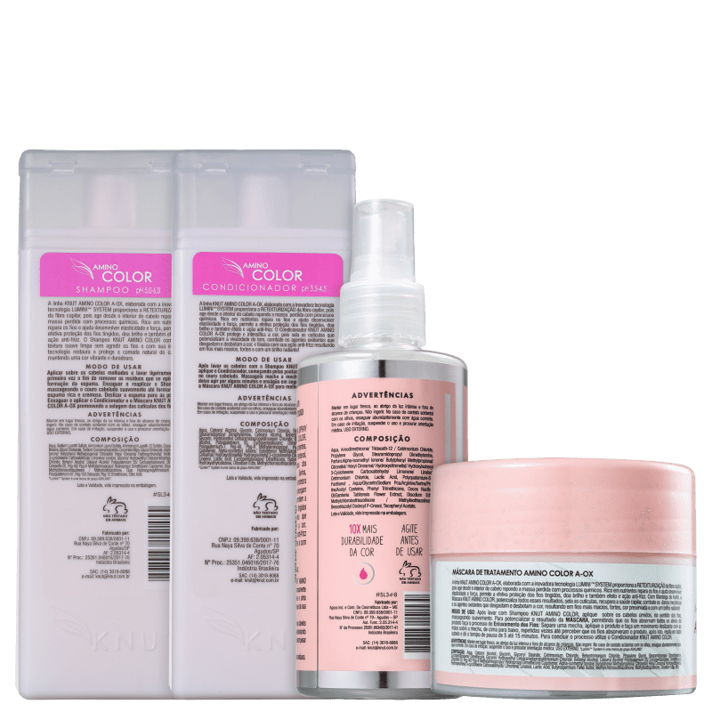 Kit Knut Amino Color (4 produtos) | Beleza na Web